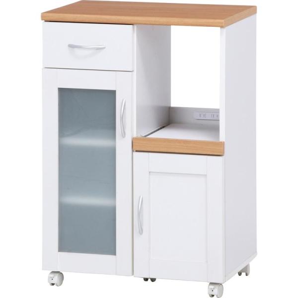 【機能】・清潔感のあるシンプルデザインホワイト×ナチュラルカラーで、どんなインテリアにも馴染みやすいキッチンカウンターです。・たっぷり収納2つの戸棚に分かれていて、細やかな収納が可能。食器や缶詰、お菓子などスッキリ収納できます。・高さを調整...