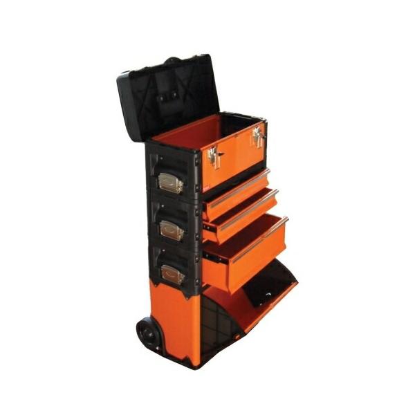 ＴＲＡＤ 合体式ツールチェスト  ＴＲＤ−ＴＣ５ 【4954458300778】特徴●引出しロック可能の連動式ロック構造部●超耐重ベアリングレール●引出耐重圧１２ｋｇ●４つのＢＯＸに分割可能用途●工具の収納に仕様：●サイズＨ８９０×Ｗ５１０...