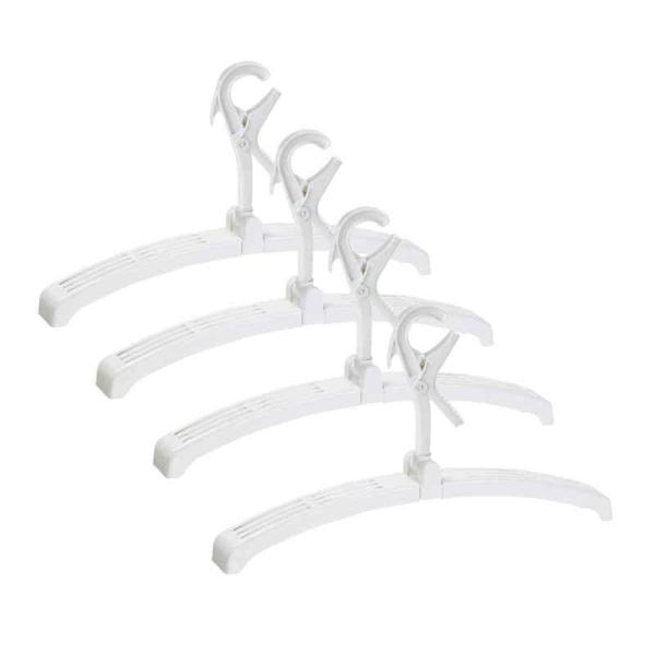 トレーナーなどを肩ラインに沿ったカーブで型くずれを防止します。大きい衣類も十分に広げて干せます。竿に掛けやすくてしっかり挟めるので風による移動を防ぎます。幅広で厚みがあり、通気の穴が空いているので素早く乾かします。キャッチ部分が左右に折りた...