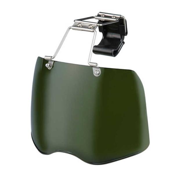 ＴＯＹＯ顔面を大きくガードします。防じん・溶接周辺作業用。ヘルメットのひさしに差し込むだけで簡単に装着できます。紫外線を９９．９％カットします。メガネをかけたままでも使用可能です。くもり止め加工で視界スッキリです。差し込み具にペン差しが付い...