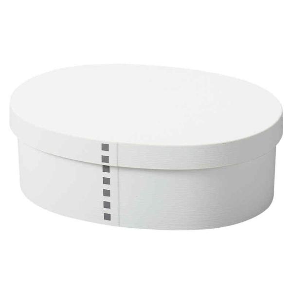 まるで木製曲げわっぱのような見た目と質感のお弁当箱です。スタイリッシュな印象のモノトーンカラーに飽きのこないシンプルなデザインです。食洗機対応で毎日のお手入れも簡単です。抗菌剤の入った塗料を使用しているため、安心してお使いいただけます。滑り...