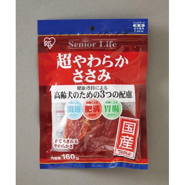 ●製品特徴：高齢犬が抱える関節・肥満・胃腸の3つの問題に配慮した、全犬種用ジャーキーです。関節…老化と共に衰えた軟骨の合成に効果があるといわれているグルコサミンを配合しました。　肥満…低脂肪・低カロリーで知られているささみを使用しました。　...