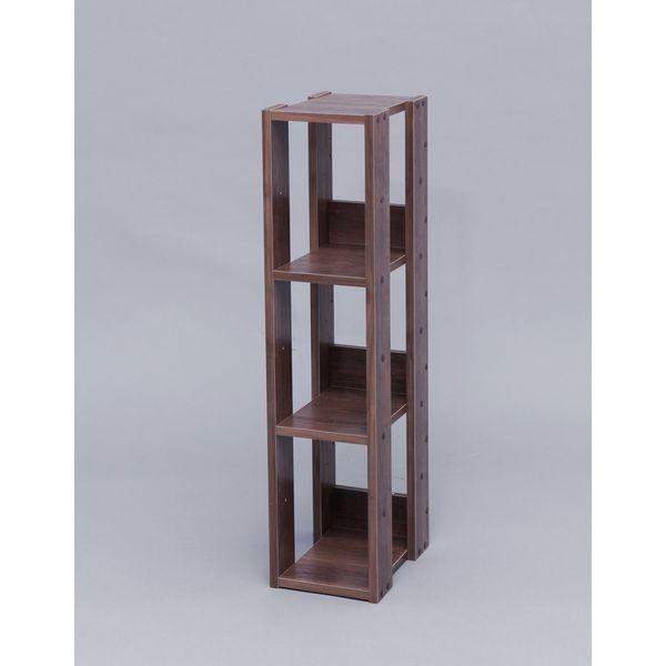 ●製品特徴：飾り棚や本棚など多目的に利用できるおしゃれな木目調のラックです。置く物に合わせて約14cm間隔で棚板の位置が調整可能です。●耐荷重（約）：全体８０ｋｇ、棚板１枚あたり２０ｋｇ、天板２０ｋｇ、底板２０ｋｇ●材質：プリント紙化粧パー...