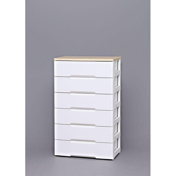 ●製品特徴：リビングの収納にピッタリの木天板付きチェストです。上下どちらからも引き出せる誰にでも使いやすいデザインです。引出しには開閉がスムーズな金属レールを使用しています。衣類を湿気から守る設計で一年中快適です。●引出内寸（約）：６４５×...