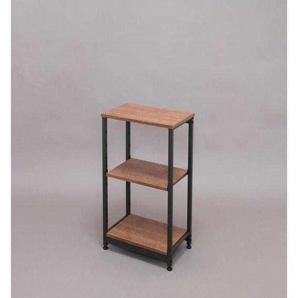 ●製品特徴：木とスチールを組み合わせたビンテージスタイルのラックです。自由度の高いオープンラックなので、ディスプレイラック、間仕切りにもお使いいただけます。ラックを組んだままの状態で簡単に棚板位置を変更することができます。●耐荷重（約）：全...