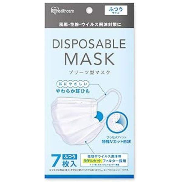 【製品特徴】◯花粉やウイルス飛沫を99％カットするフィルターを採用しています。◯特殊Vカット加工が頬との隙間を低減、長時間ぴったりフィットし花粉などの侵入をブロックします。【仕様】●内容量：7枚入り●素材：本体・フィルター：ポリプロピレン、...