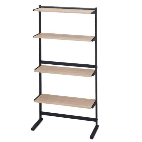 棚板の位置が簡単に変えられるため、レイアウト変更もラクラクできます。上部パイプはハンガーパイプとしても使用できます。奥行きがスリムなので、リビングや寝室、玄関など場所を選ばず設置可能です。●耐荷重（約）：全体70kg、上部パイプ部10kg、...