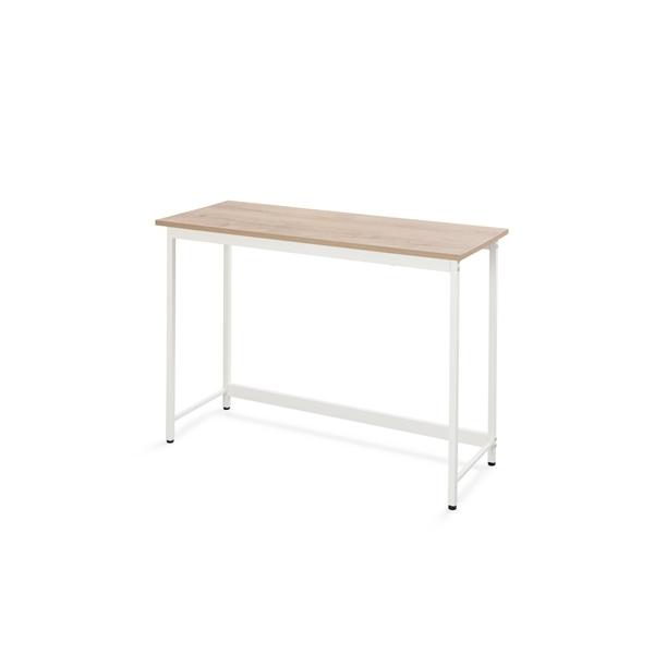 コンパクトなサイズでリモートワークにも最適なベーシックデスクです。脚底にアジャスターがついているので、がたつきを防止します。天板には耐水性・耐熱性に優れたパーティクルボードを使用、汚れてもさっと拭けるのでお手入れが簡単です。[JAN] 49...