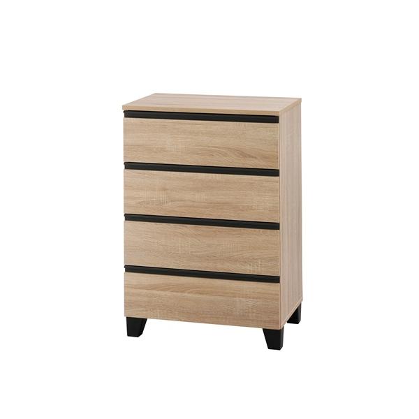 シンプルなデザインの木製チェストです。引き出しには開閉がスムーズな金属レールを使用しています。引き出しの裏面には底抜け防止の補強板を付けることで、しっかり支えたっぷり収納することができます。引き出しやすいように手をかけられる取っ手付きです。...