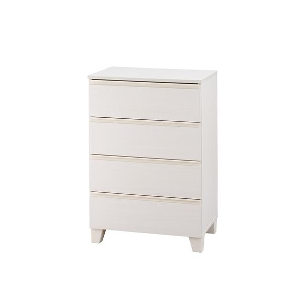 シンプルなデザインの木製チェストです。引き出しには開閉がスムーズな金属レールを使用しています。引き出しの裏面には底抜け防止の補強板を付けることで、しっかり支えたっぷり収納することができます。引き出しやすいように手をかけられる取っ手付きです。...