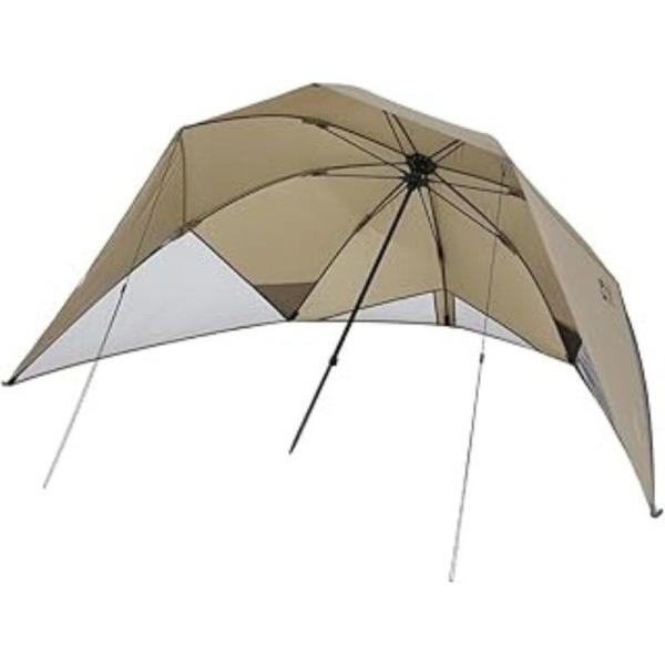 【製品特徴】◯デイキャンプやピクニック、海水浴など2〜3人でお使いいただけるワンタッチシェードです。◯パラソルのように簡単に開閉できるので、女性でも設置や撤収が可能です。◯ペグ付きなので、風に飛ばされにくいです。◯日差しを遮り、風を通すので...