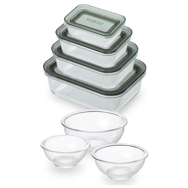 角型容器のフタはパッキン付きで密閉性があり、汁物もこぼれにくくなっています。油汚れも落ちやすく、洗うのがラクです。食洗機対応です。（※フタは電子レンジ、オーブン、食洗機には使用できません。）■角型SSサイズ（フタ付き）○商品サイズ（約）：1...