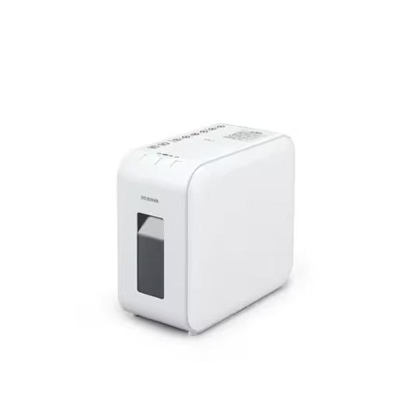 静音設計45dB（空転時）、使用時の音が気にならないパーソナルシュレッダーです。椅子に座ったまま細断可能です。細断サイズが約4×25mm（クロスカットタイプ）。機密情報のセキュリティにおすすめです。一度に投入できる最大細断枚数は6枚です。ダ...