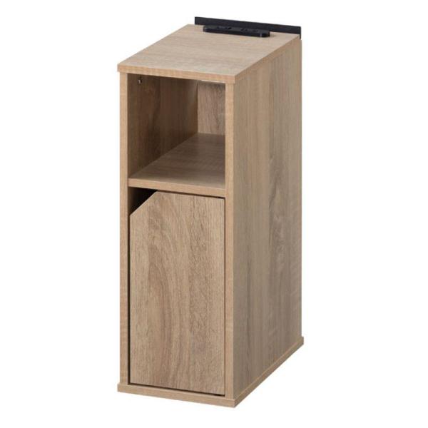 ベッドサイドやソファの横、デスク下などに置けるコンパクトなサイズです。ほこりガード付きの電源タップを取り付けられます。スマホの充電などに便利です。タブレットやスマホが置けるスタンド付きです。動画の視聴もできます。下棚は3.2cm間隔で、5段...