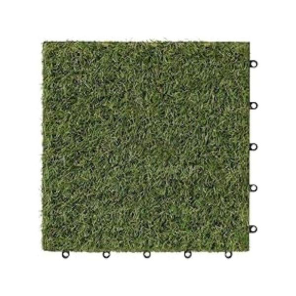ストレート状とウェーブ状の葉を3種類混ぜることで本物の芝生のような自然な風合いに仕上げました。工具不要で簡単に設置できます。連結部を上からはめるだけで簡単に拡張や組み換えができます。裏面はメッシュ仕様で、通水性に優れ湿気がたまりにくくなって...