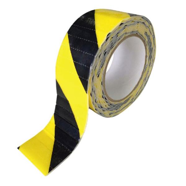 危険箇所の注意喚起に！ クッション材加工でぶつかり時の衝撃を軽減します。強粘着テープで複雑な形状でもしっかりと貼り付けることができます。頭上の注意喚起に。工場や駐車場での警告用に。【サイズ】幅(mm):120 長さ(m):3 厚さ(mm):...