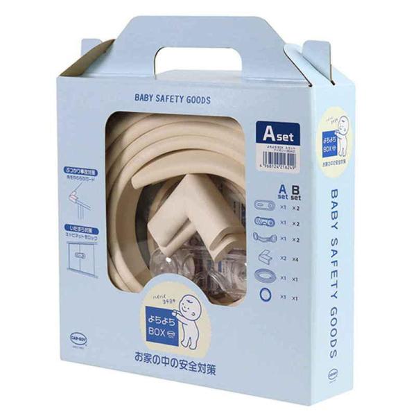 貼るだけでできる赤ちゃんの安全対策セットです。コーナーガードやキャビネットロックが入っています。専用の両面テープが付属するのですぐに使用できます。ハイハイやつかまり立ちが始まる時期に多い事故やいたずらを防止します。【仕様】商品サイズ：L字型...