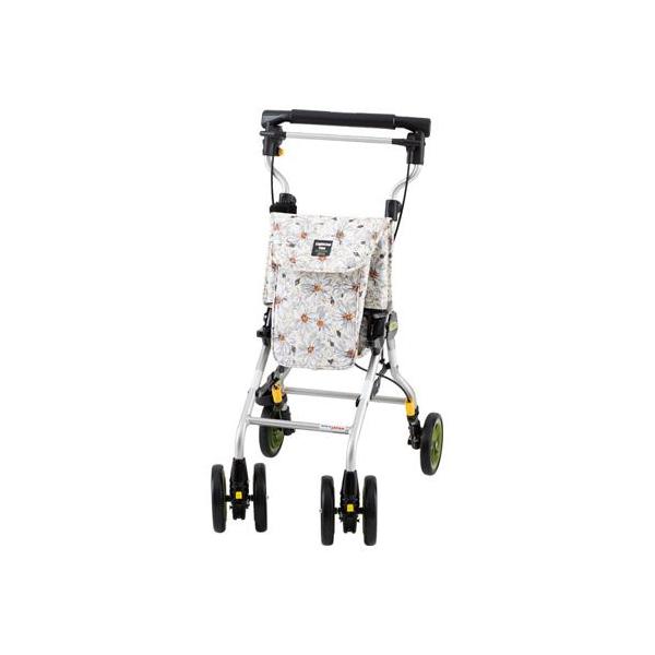 ・オシャレな柄が豊富。ファッション感覚のシルバーカー。・デラックスカーブハンドルは左右に曲がりやすく、女性の肩幅に合わせやすい。クッション付きで、握りやすさと走行性を確保しています。・新型バッグで収納時に邪魔になりにくい。・コンパクトシート...
