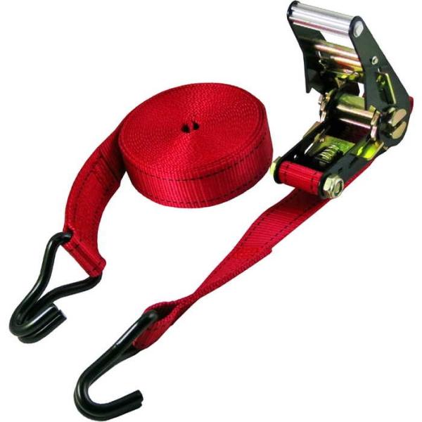 SUN UP RJ-500軽〜小型トラック用。荷崩れ防止に。パレットの積荷の荷崩れ防止に。アウトドア・レジャーに。ベルトの両端には強力なJフック(金属製)付きなので、取り付け・引っかけに便利です。ベルトの巻取りにラチェットが付いているので、...