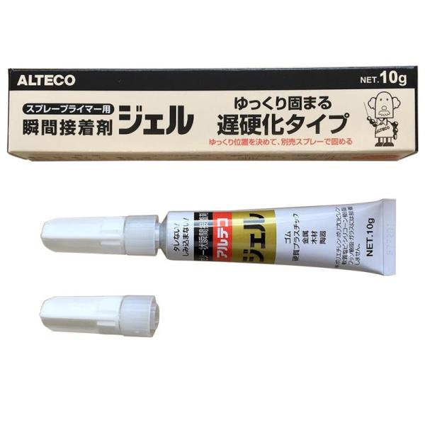 遅硬化タイプなので、ゆっくり位置決めができます。硬化を早めたり、充てん、肉盛り接着に使用する場合、スプレープライマーを併用してください。木材、ゴム、金属、陶器、厚紙、硬質プラ【材質】シアノアクリレート(75％以上)【仕様・タイプ】種類:化学...