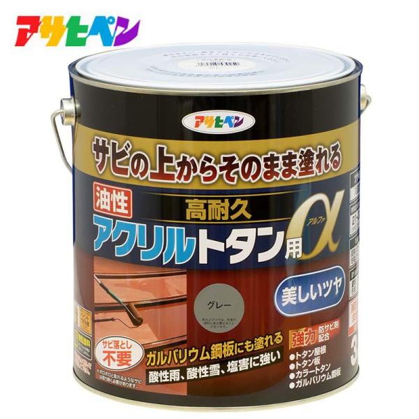 サビの上からそのまま塗れる塗料プレミアムグレードのトタン用上塗り塗料【特徴】・サビの上から直接塗れる、トタン用の高光沢塗料です・1回塗りで仕上がりますので作業性が抜群です・特殊強力防サビ剤がサビの進行を抑え、長期間素材をサビから保護します・...