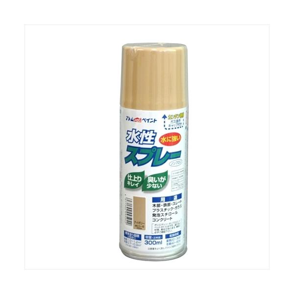 【特長】・垂れにくく、霧が細かいので誰でも綺麗に塗装ができます。・鮮やかな光沢（つや消し色は除く）で速乾性。臭いが少なく扱いやすい水性タイプで、乾くと水に落ちません。・色数・サイズが豊富なので、建築から学校行事まで幅広く使えます。【用途】・...