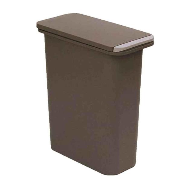 パッキンと中ふたでにおい漏れをブロックできるゴミ箱 21Lです。ふた裏のパッキン、しっかりロックできる上部のふた、さらに中ふたで気になるにおいを二重で漏れにくくします。中が見えない中ふた付きです。スリムタイプなので置き場所に困りません。片手...