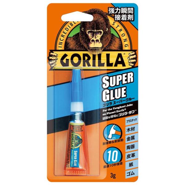 強力瞬間接着剤です！ 最速10秒接着です。耐衝撃＆耐振動 液ダレしにくく作業しやすい 内部硬化を防ぐ特殊キャップ プラスチック、木材、金属、陶器、皮革、紙、ゴムの接着におススメです。各種工作、小物、アクセサリー、模型、置物、部品などの接着及...