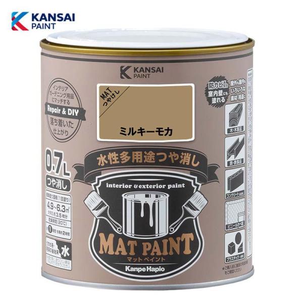 落ち着いたマットな仕上がりインテリア、ガーデン用品にピッタリ【特徴】・優しい風合いのつや消しタイプ・落ち着いた仕上がりでインテリアからエクステリアまで様々なシーンにマッチします・屋内外の木部、鉄部、コンクリート、プラスチックからかべ紙など室...