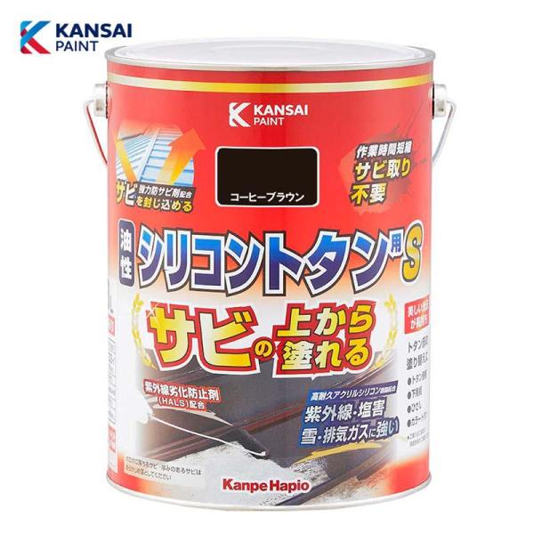 サビの上から塗れる！サビ止め塗装不要！次世代型鉄部用塗料【特徴】・高耐久アクリルシリコン樹脂と強力防サビ剤の効果により最高クラスの高い防サビ性と高い耐久性を実現したサビの上から直接塗れる高性能トタン用塗料・強力防サビ剤が防錆効果を発揮し、サ...