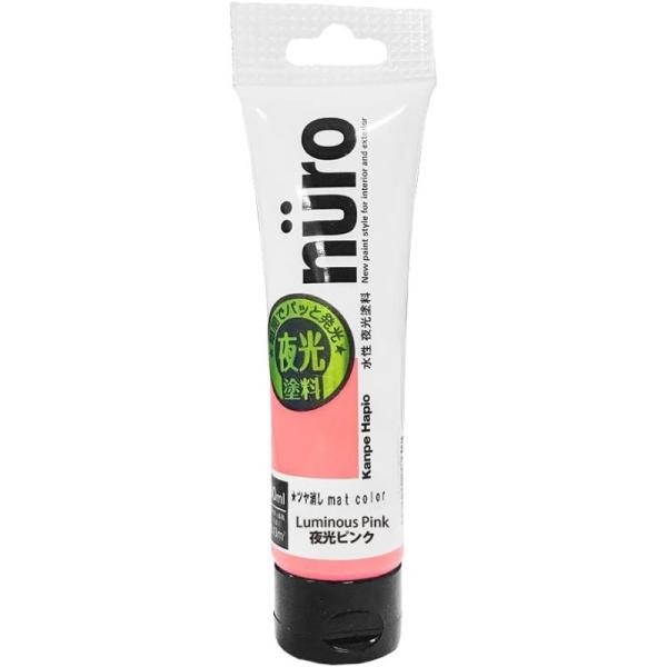 ●カンペハピオ ヌーロ 夜光ピンク ３０ＭＬ《特徴》簡単・便利・コンパクトなチューブ式水性塗料《用途》階段、非常口、非常持出し品などに非常サイン。釣具、木製品などの趣味の塗装。木部・鉄部・紙・プラスチック（一部を除く）・発泡スチロール・コン...