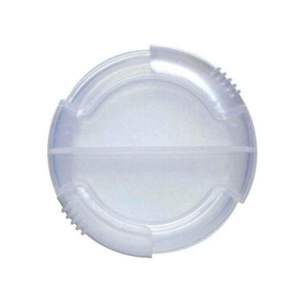 ケースが2つの部屋に分かれているので2種類以上の錠剤を携帯する事ができます。スケルトンタイプなので中身が一目瞭然です。フタがスライド式なので片手で開閉しやすく、取り出しやすくなっています。【仕様】商品サイズ：直径/約7（cm） 厚さ/約2（...