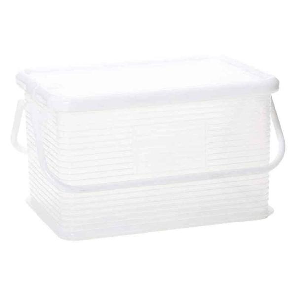 シンプルなフォルムで収納をさりげなくサポート 中の物が分かりやすい半透明 場所や用途を選ばず使える アウトドアやレジャーにも活躍 カラーボックスに収まるサイズ【仕様】商品サイズ：約 幅46.5×奥行31.5×高さ26.5（cm）材質：ポリプ...