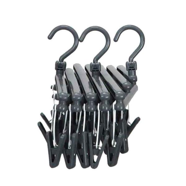 使う場所や洗濯物の量に合わせて、サイズ調節ができるピンチハンガーです。幅を伸ばすとスリムになり、狭い場所でも使えます。竿からピンチまでの距離が短いので、低い物干し竿でも快適です。使わない時は洗濯機横の隙間やバスケットなどに収納できます。洗濯...