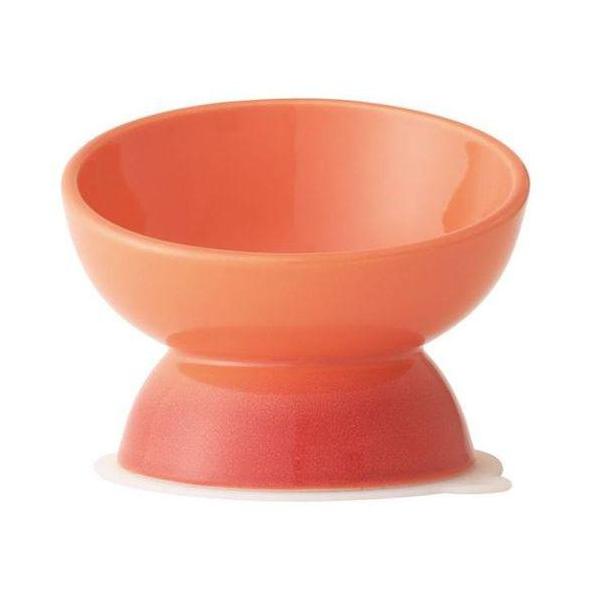 陶器製の短頭犬種用食器。滑り止め・転倒・キズ防止用のシリコーンマット付き。【原産国】中華人民共和国【原材料】本体：陶器、マット：シリコーンゴム【使用方法】楽な姿勢で食べやすい、獣医さんが考えた短頭犬種用の陶器製食器。高さがあるので首・背中・...