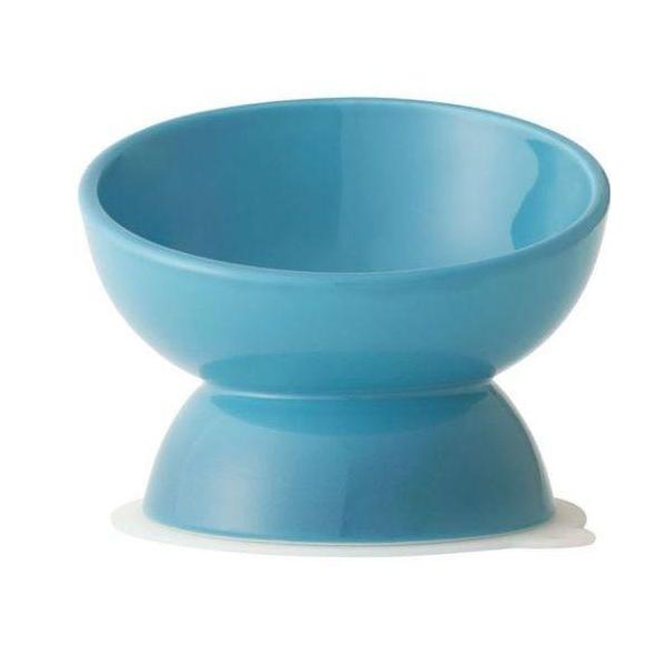 陶器製の短頭犬種用食器。滑り止め・転倒・キズ防止用のシリコーンマット付き。【原産国】中華人民共和国【原材料】本体：陶器、マット：シリコーンゴム【使用方法】楽な姿勢で食べやすい、獣医さんが考えた短頭犬種用の陶器製食器。高さがあるので首・背中・...