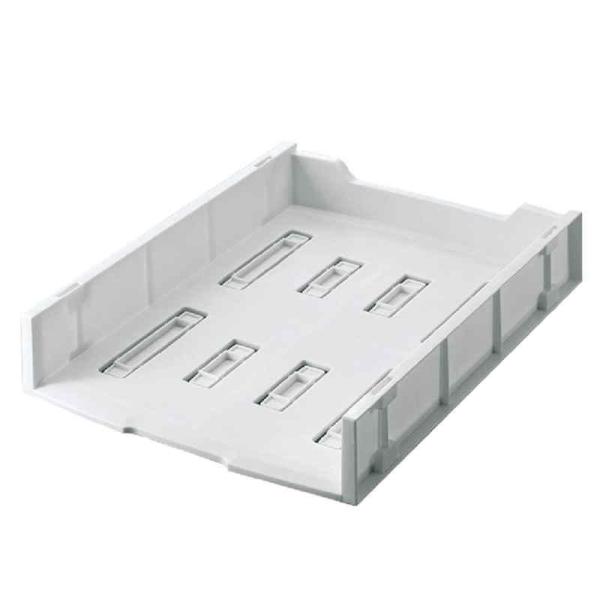 A4ファイルや書類が収納できるラックです。便利な6個セットで、用途に合わせて積み重ねて使用できます。底面に付いたジョイントパーツをカットして使えば、2段階の高さ調節が可能です。卓上の書類やパソコン周りの小物をスッキリ整理できます。別売りのユ...