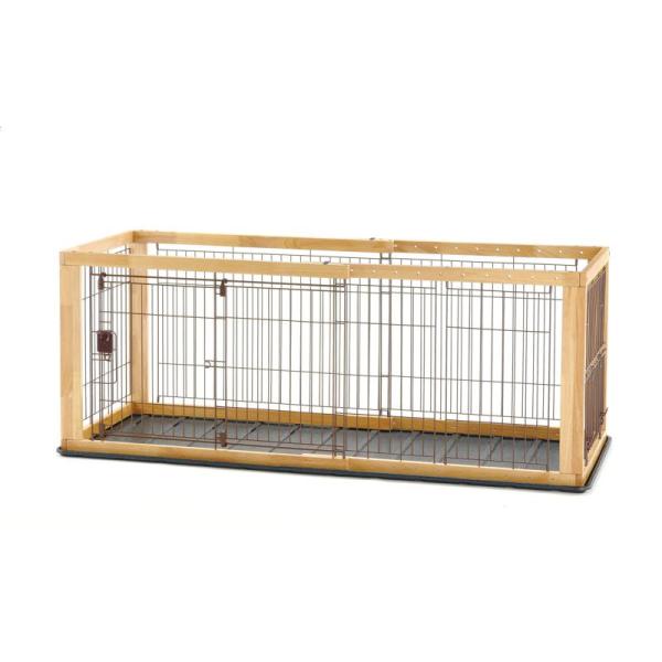 ペットの成長やリビングスペースに合わせて伸縮できます。スライド式のドアなので開閉がスムーズです。ドアは全開にした状態で固定することができます。置き場所に合わせてドア位置を変更できます。トレーは取り外して洗えるので、お手入れが簡単です。サイズ...