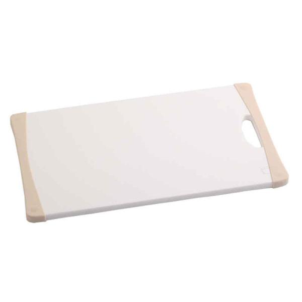 左右に滑り止めが付いているので安全に使えます。ストッパーは取り外し可能です。食洗機対応でお手入れ簡単です。【仕様】商品サイズ：約幅40×奥行24×高さ1.2（cm） 重量：約1.77kg材質：まな板/ポリエチレン ストッパー/シリコーンゴム...