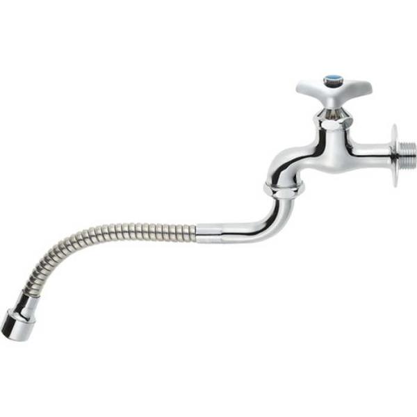 三栄水栓 JA18A2-13パイプの長さは標準の240mm水道法に定める性能基準に適合していることを第三者認証機関が認証し、登録した製品です。泡沫吐水吐水口　PA18A-76X2-16取付ネジ：PJ1/2＜製品寸法＞幅　：142mm奥行：2...