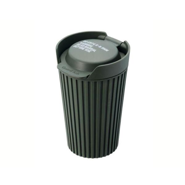 大きなフタと周囲の壁(16mm高)が灰飛びをしっかりガードスーパースリムの太さまで(5〜8mm)対応の消火穴とタバコ置き■製品サイズ：H134×W86×D88 200g