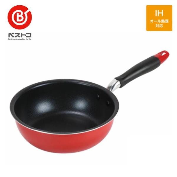 【商品について】ダイキンのシルクウェアEKを使用、金属ヘラ耐摩耗性試験50万回クリアです。汚れに強く、焦げ付きにくいからお手入れ簡単です。オール熱源対応です。■規格サイズ：(約)全長38cm×外径21.5cm×内径20cm×高さ11.5cm...