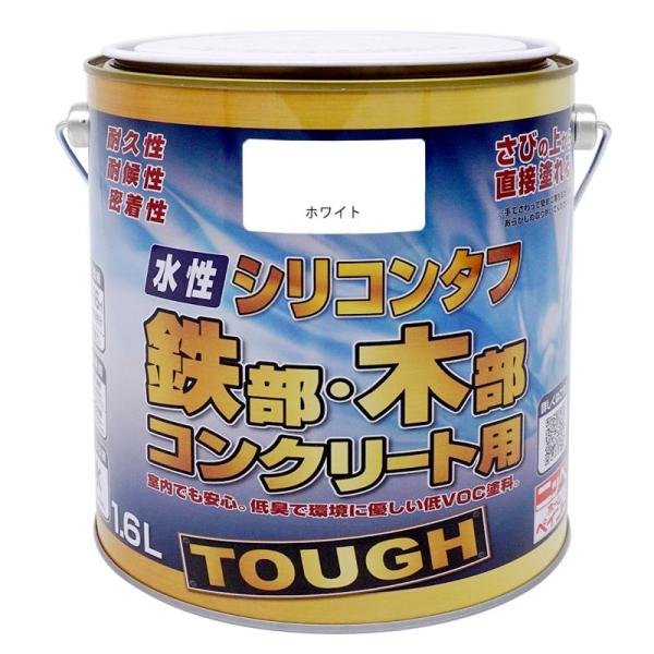 【特長】シリコン配合により耐久性・耐候性に優れた水性つやあり高機能塗料です。屋外から屋内まで使用できる、低臭で環境にやさしい安心・安全の低VOC塗料です。鉄部・木部・コンクリートなど幅広い用途にご使用できます。酸性雨・紫外線・排気ガス・塩害...