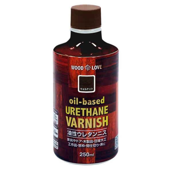 【特長】耐候性がよく、変色が少ないニスです。着色とニス塗りが同時にでき、木目を生かした美しいつやに仕上がります。【用途】家具やドア・木製品・日曜大工・工作品に。屋内で使用する木製家具や工作品に。窓枠・間仕切り・ひさしのある屋外木部。床にもご...
