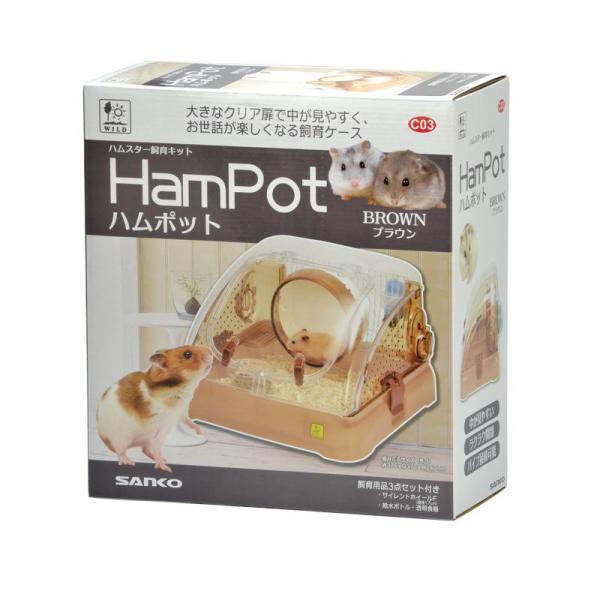 中が見やすくラクラク開閉！パイプ接続可能！中の様子がよく見えて、お世話がしやすい！ かわいいハムスターのおうちです。回転音が少なくて、メンテナンスも楽々なサイレントホイールFと、給水ボトル、透明食器が付いてハムスター飼育のスタートにピッタリ...