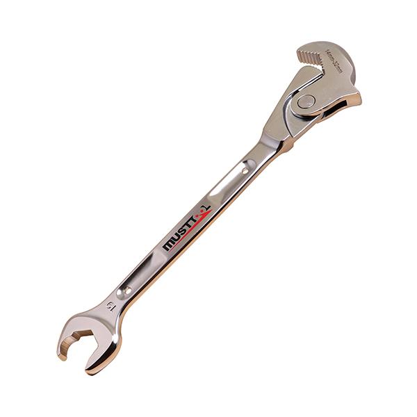 ＭＵＳＴＴＯＯＬ鋼製束の増し締め、調整がラチェット感覚で作業できます。《用途》鋼製束の増し締め、調整。《機能》フリーレンチでターンバックルの太さを問わず作業することができます。クイックスパナでスパナ部を掛けかえることなくラチェット感覚で回す...