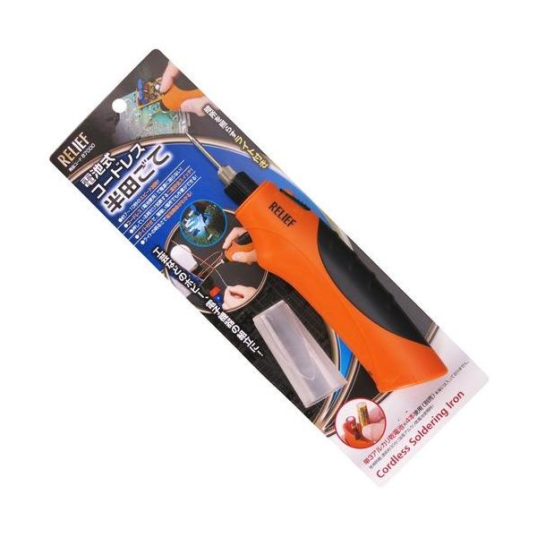 ＲＥＬＩＥＦ工芸などのホビ−、電子機器の組み立てに。コ−ドレスの電池式だから電源の届かない場所等、使用場所を選ばずに使用できます。約７〜１０秒のスピ−ド加熱。押している時だけ加熱する二重安全スイッチ。ライト付だから細かい箇所を照らしながら使...
