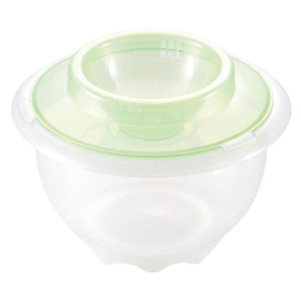 ●炊き込み御飯もできる●上ぶたと底の構造がポイント上げ底形状なので底にもレンジのマイクロ波が均一に当たり、ふっくら仕上がる。●製品サイズ（約）／直径150×105mm●製品重量（約）／80g●容量／800ｍｌ●耐熱温度／120℃●耐冷温度／...