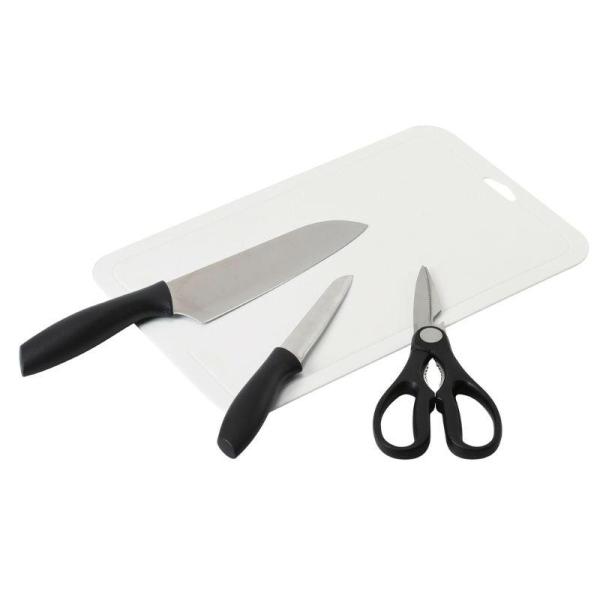 ●転勤、引っ越し、就職、入学など、新生活をきっかけに料理を始める方におすすめです。●便利なキッチンツールのセットで、大活躍まちがいなし!●製品サイズ（約）／三徳包丁：全長295×幅50×高さ25mmペティナイフ：全長215×幅25×高さ20...