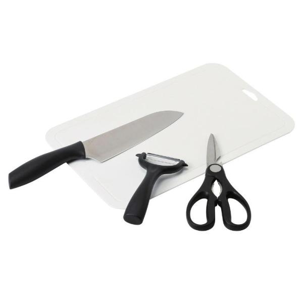 ●転勤、引っ越し、就職、入学など、新生活をきっかけに料理を始める方におすすめです。●便利なキッチンツールのセットで、大活躍まちがいなし!●製品サイズ（約）／三徳包丁：全長280×幅50×高さ25mmピーラー：全長135×幅80×高さ25mm...